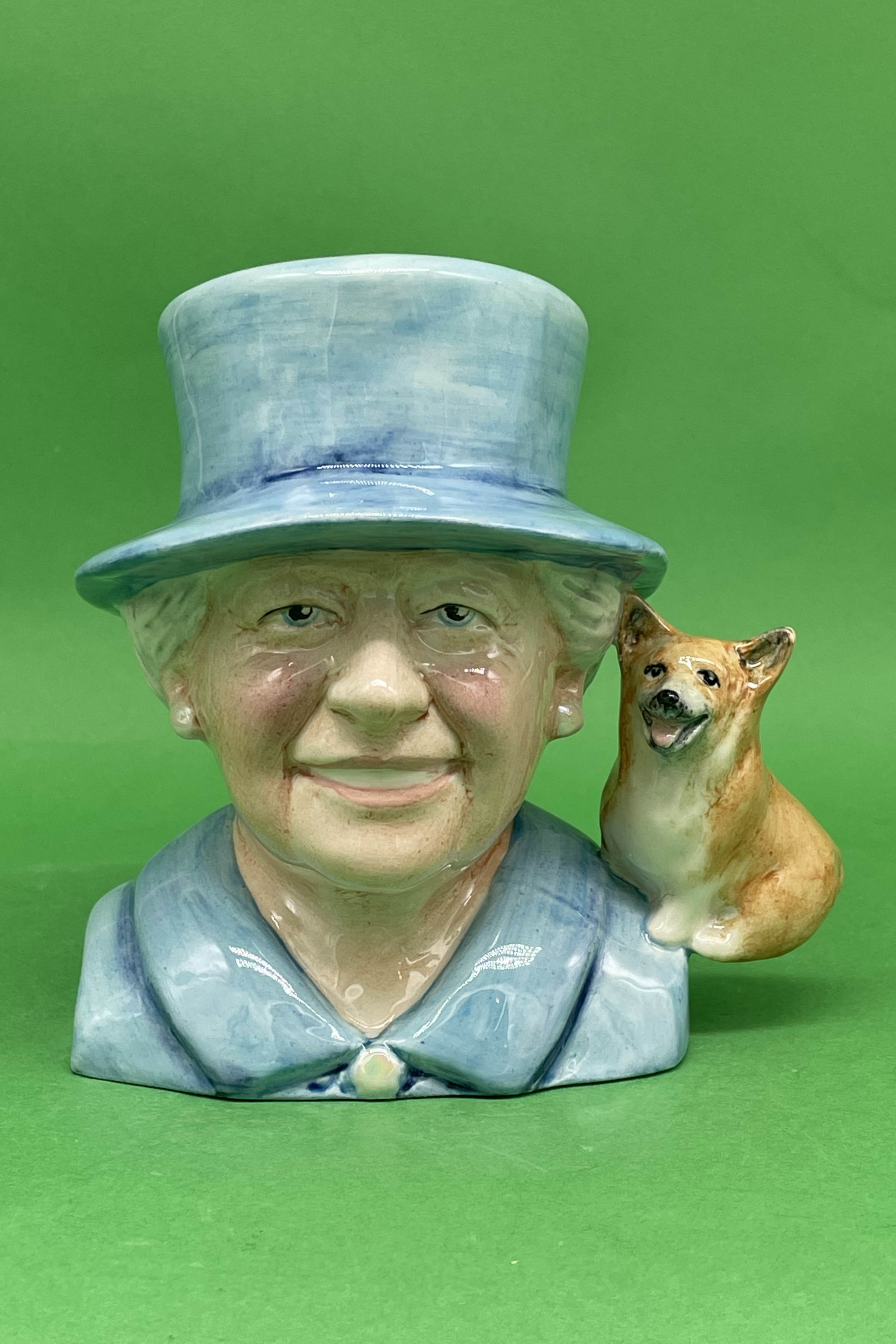 Queen Elizabeth II 90th character jug - Bairstow Manor Pottery circa 2016