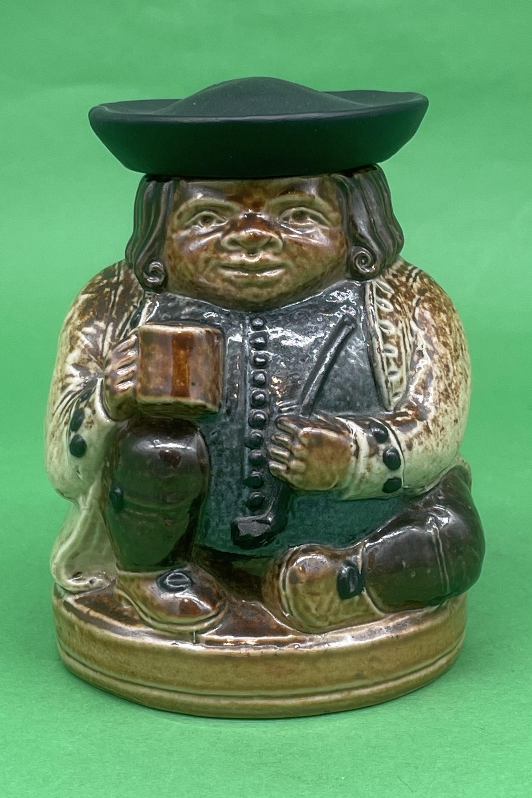 Honest Measure covered jar stoneware blue - Royal Doulton 1924-1929