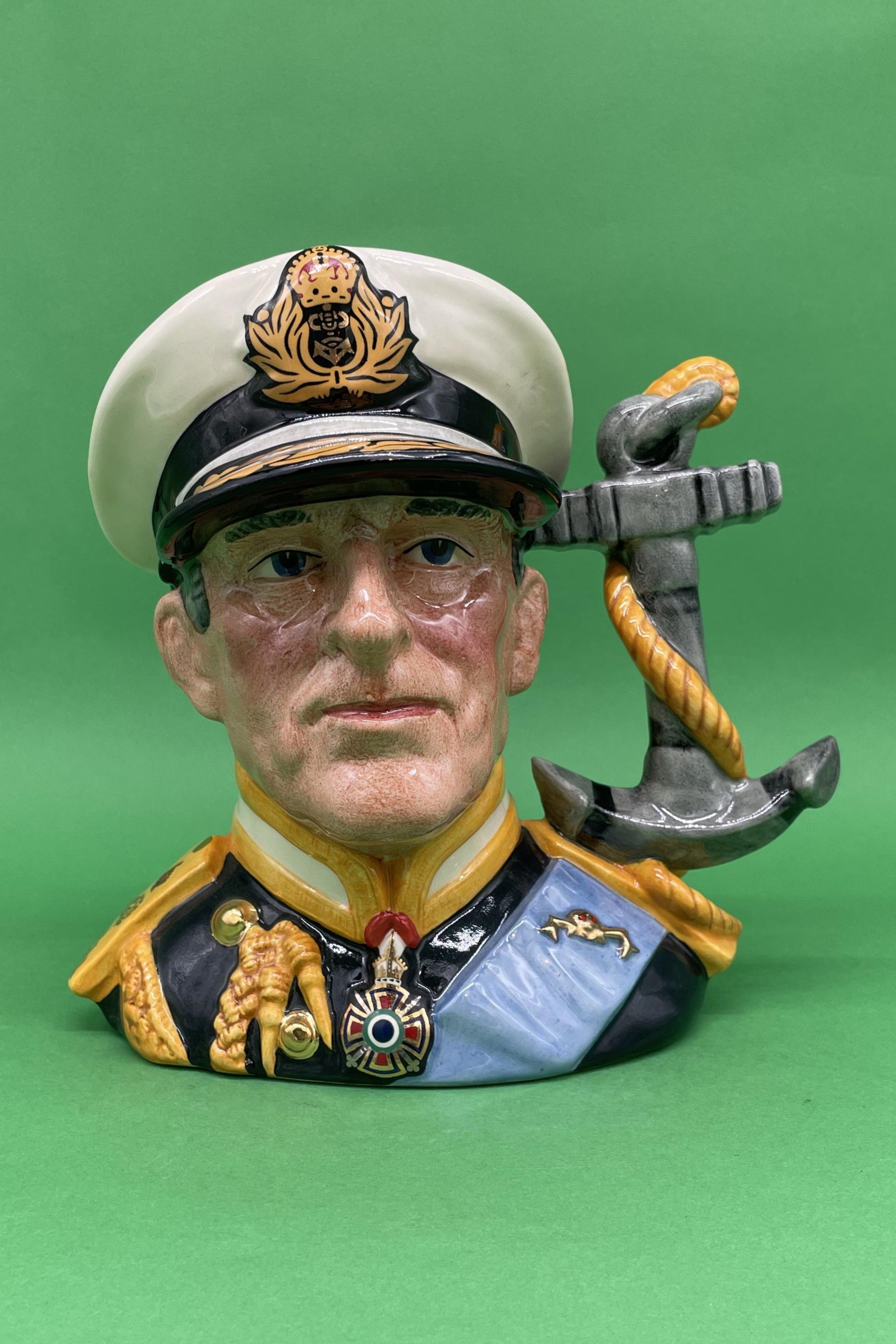 Earl Mountbatten of Burma character jug - Royal Doulton 1993