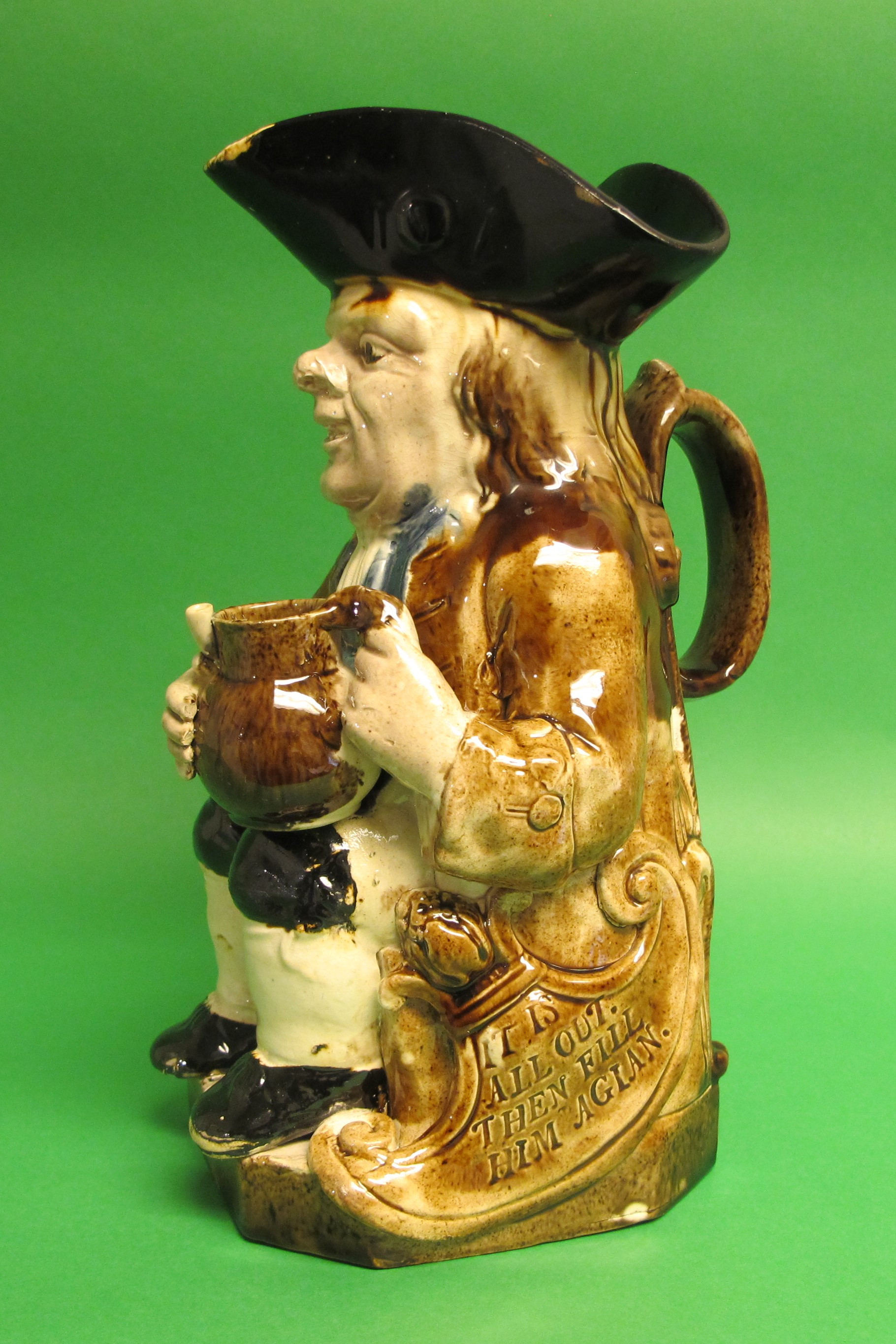 Shield Toby jug - Ralph Wood circa 1790