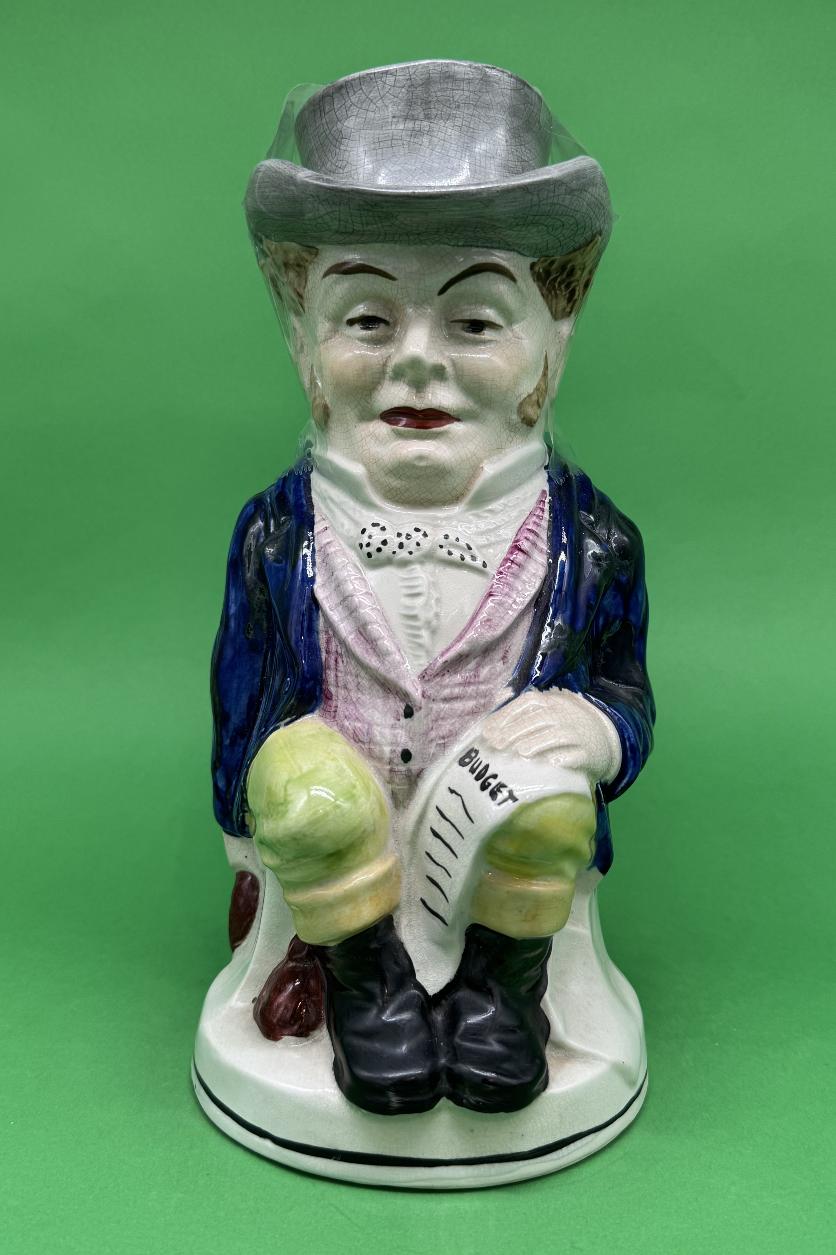 John Bull toby jug grey - William Kent circa 1920