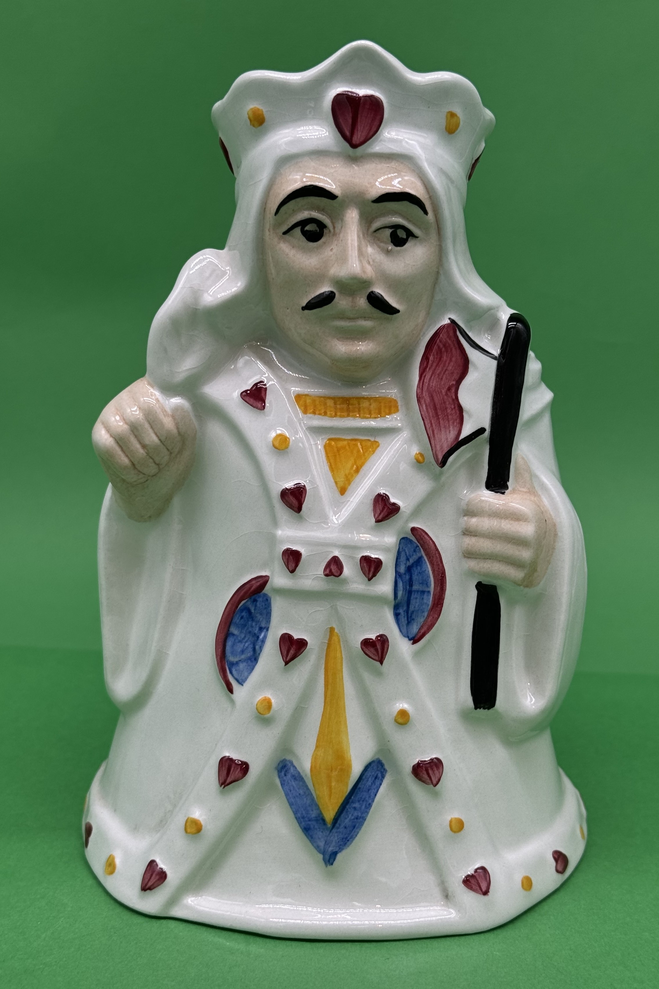 Jack of Hearts toby jug - H. J. Wood circa 1970