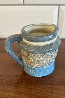 Dan'l Whiddon character jug small - Widecombe Pottery circa 2000