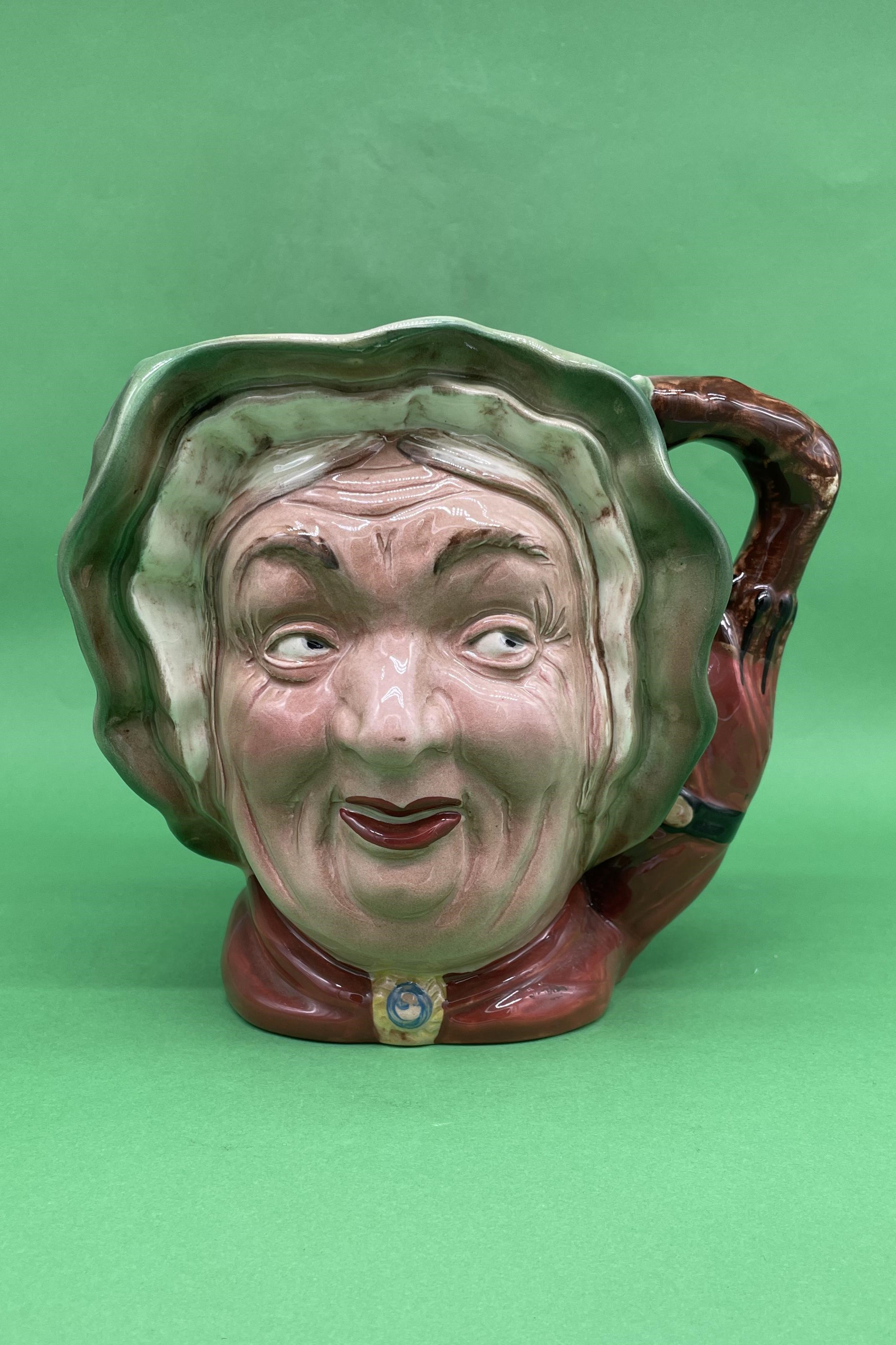 Sairey Gamp character jug red - Beswick circa 1940