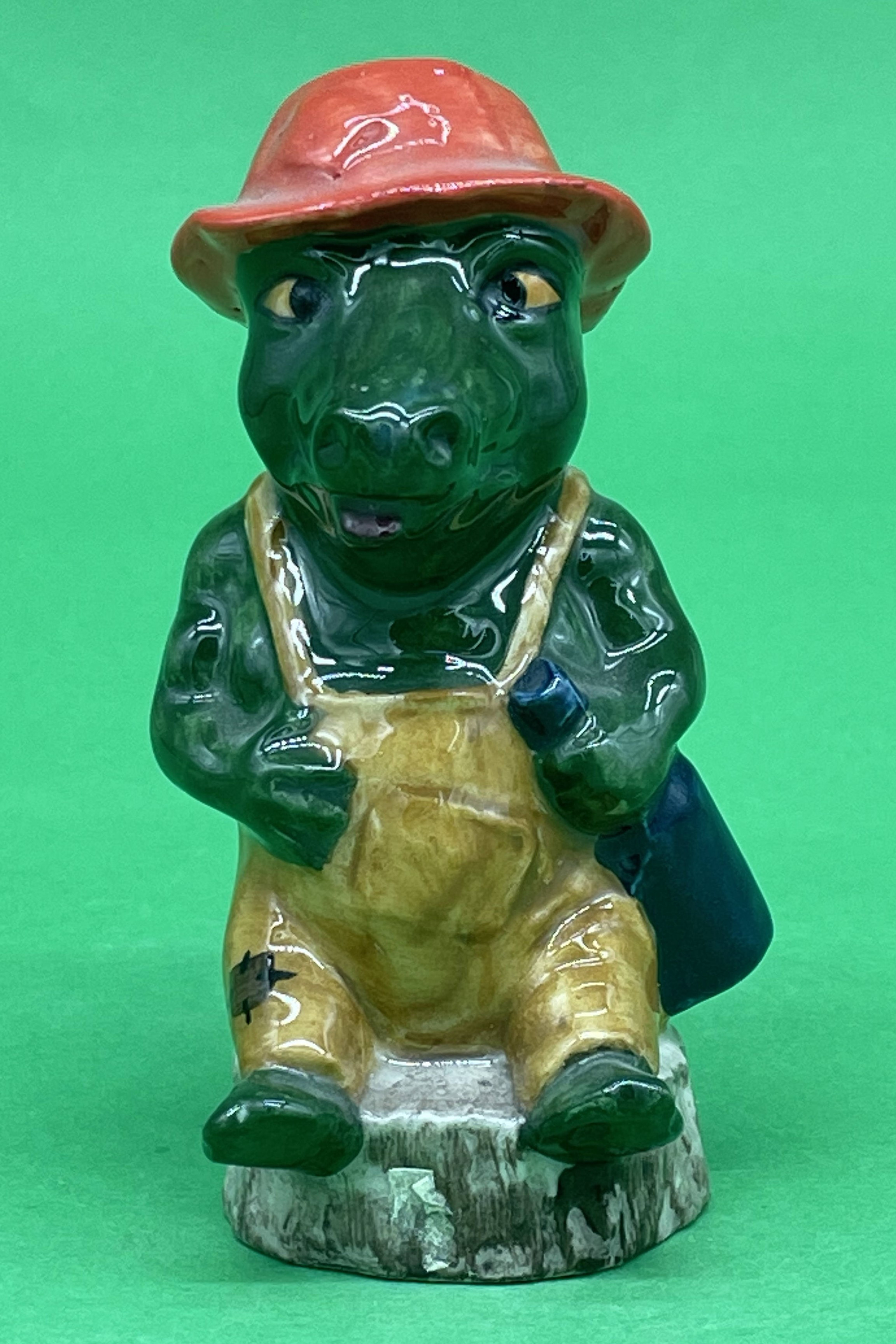 Mini Alligator toby jug yellow - Kevin Francis Ceramics 1992