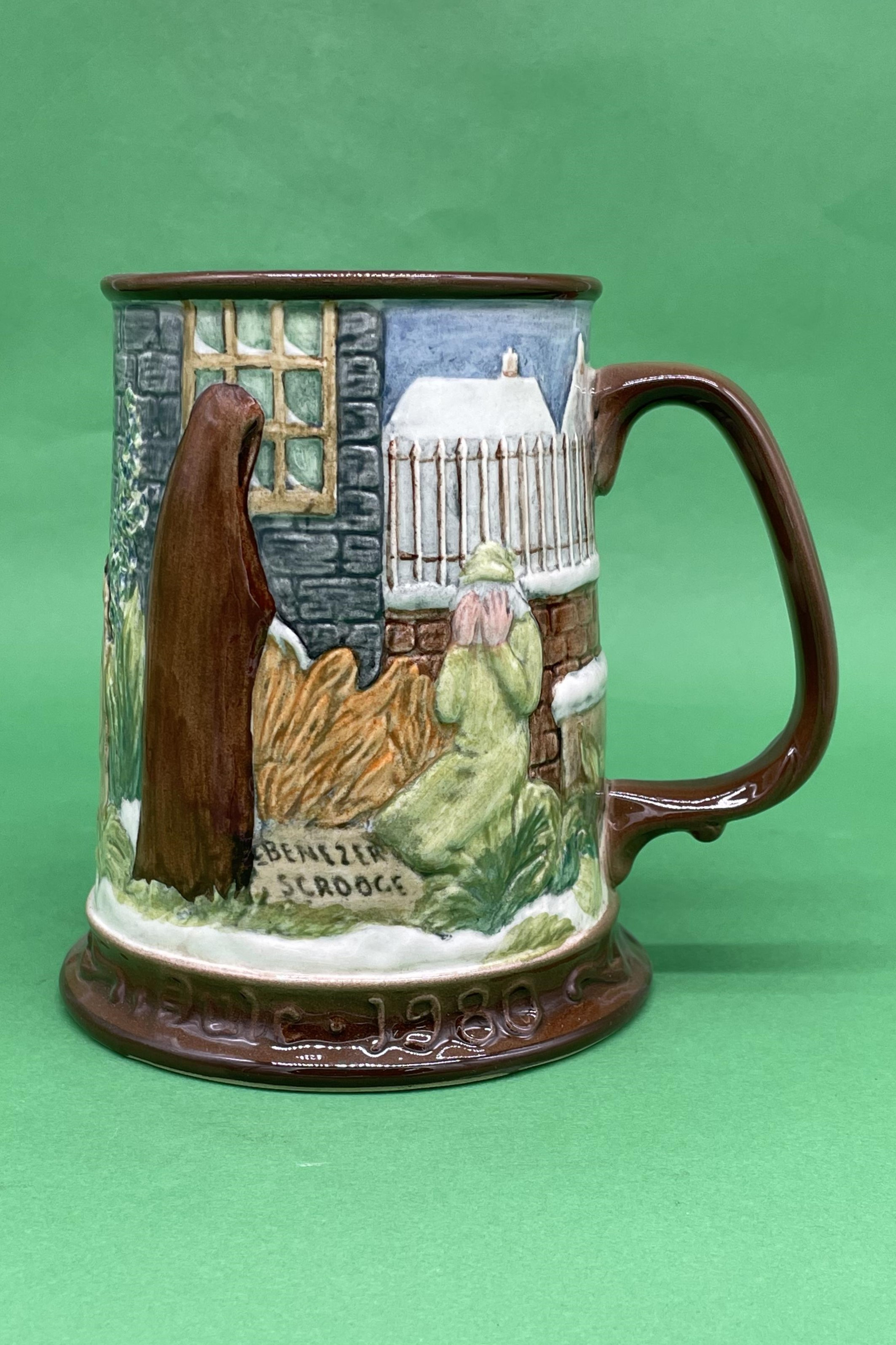 Scrooge is Shown His Own Grave pitcher - Beswick 1980