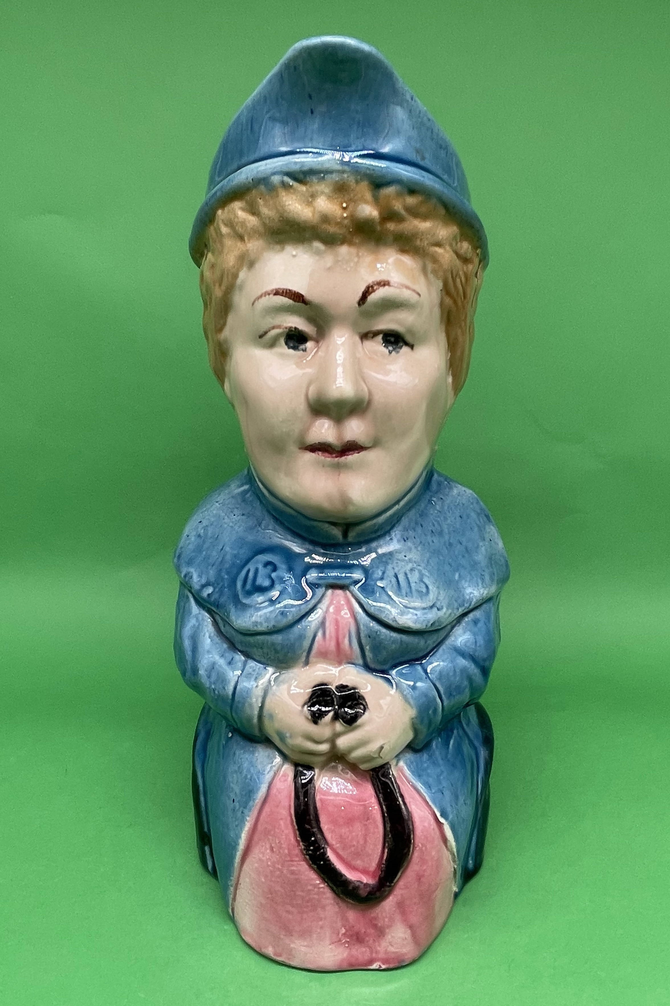 Woman Driver toby jug - Orchies circa 1915