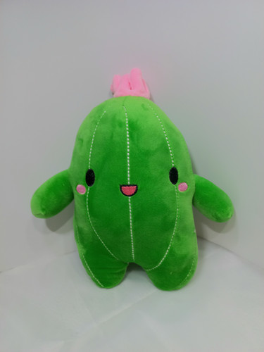 Smiling Happy Cactus Plush Toy Snuggle Buddy | Solid Flora