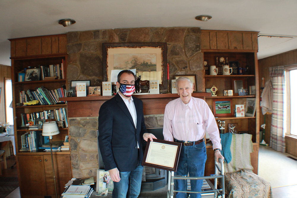 Commissioner Board Wishes a Very Happy 100th Birthday to Veteran Bill ...