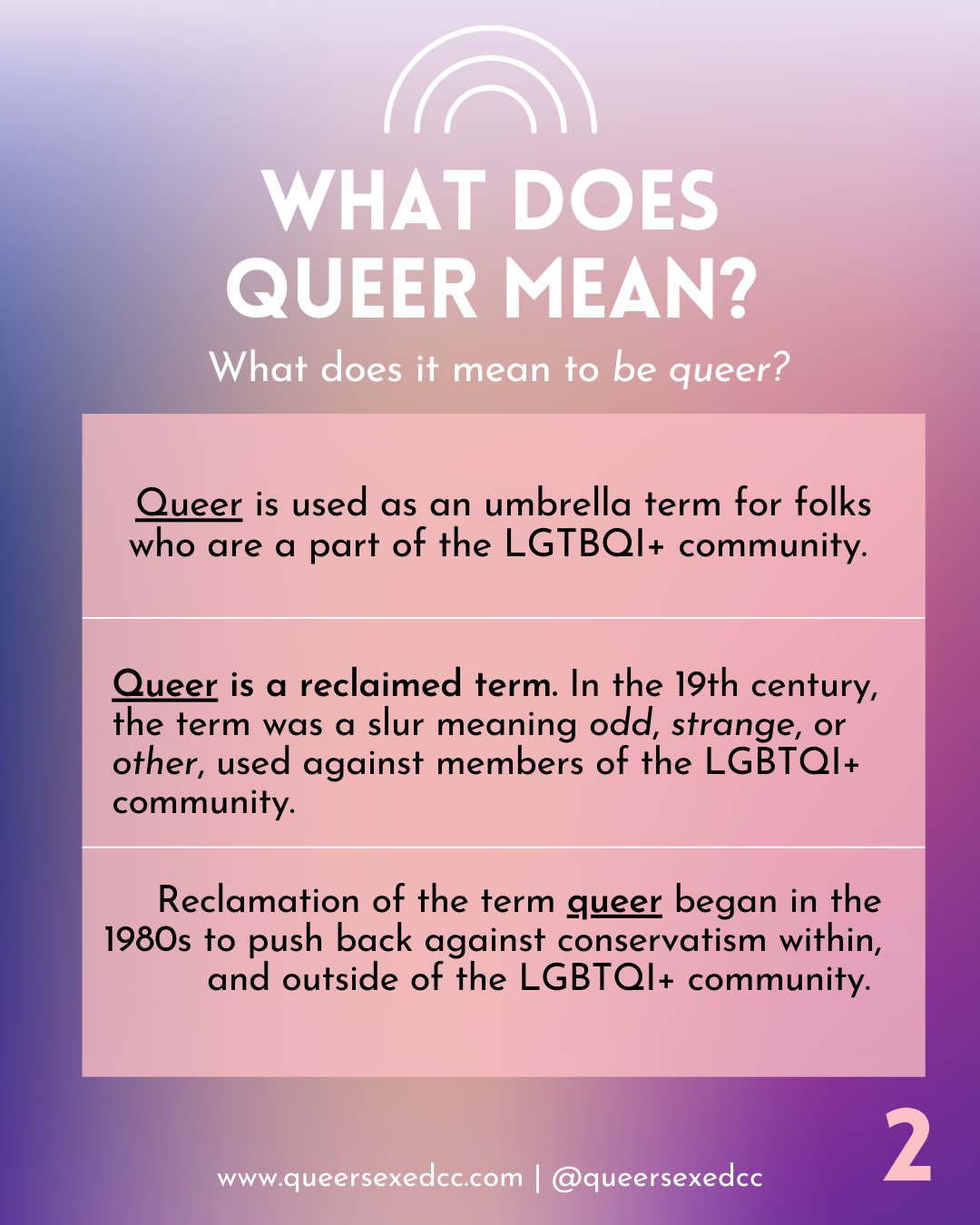 What does queer mean?