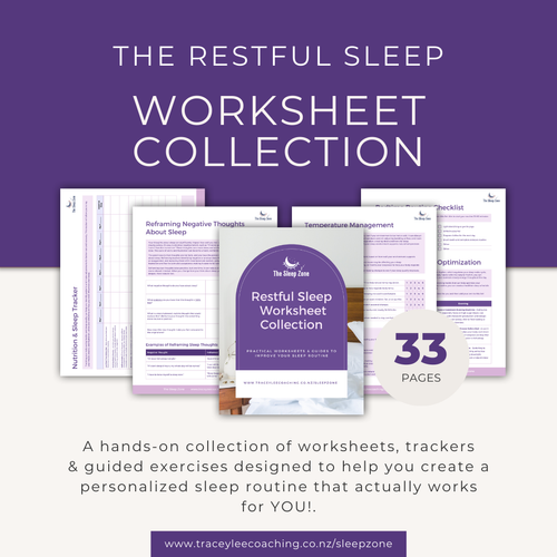 The Restful Sleep Worksheet Collection | Tracey Lee Coaching