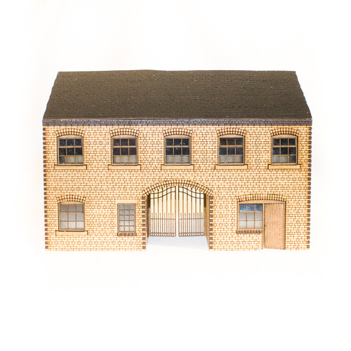 Gladstone Mill Entrance low relief industrial building | MK Models