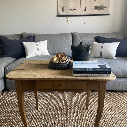 A Gorgeous Rustic French Coffee Table with Drawer | Saltmill Vintage