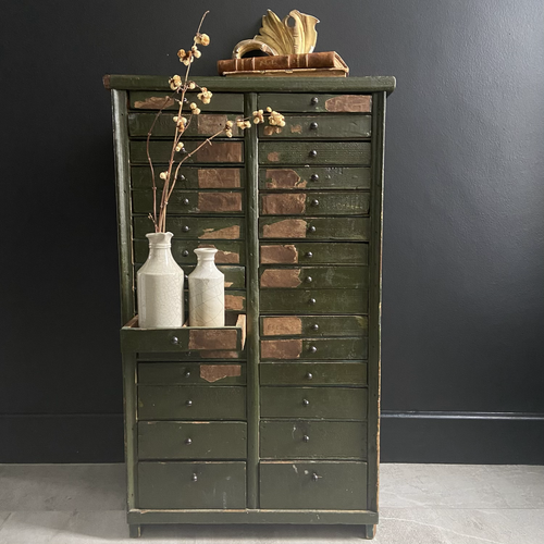 A Fabulous Set of Rustic Scratch Built Watchmakers Drawers | Saltmill ...