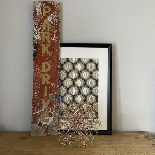 Vintage Metal Park Drive Sign | Saltmill Vintage