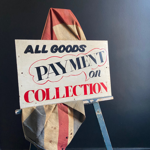 Vintage Hand Painted Shop Sign | Saltmill Vintage