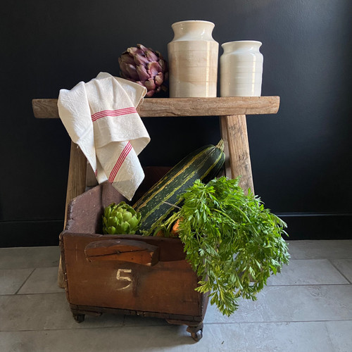 Vintage Scratch Built Factory Bin on Wheels | Saltmill Vintage