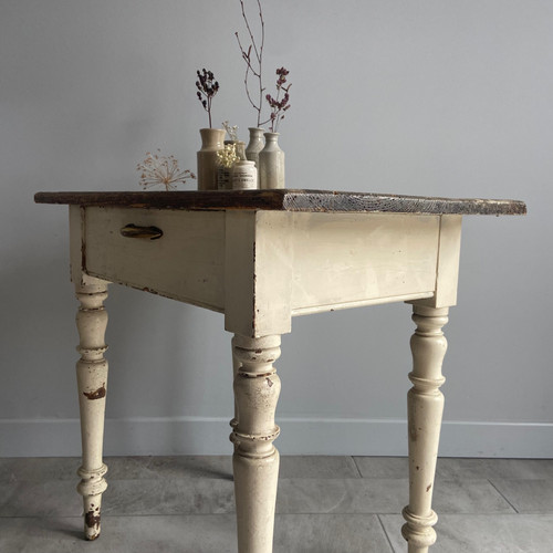 Antique Table with Drawer | Saltmill Vintage