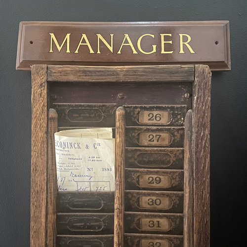 Bank Managers’ Door Sign C.1960’s | Saltmill Vintage