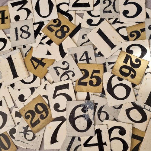 Vintage Metal Numbers | Saltmill Vintage