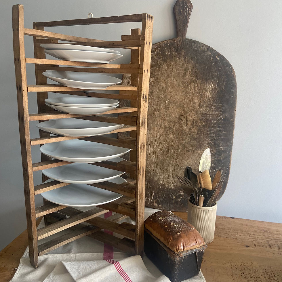 Rustic French Vintage Plate Rack | Saltmill Vintage