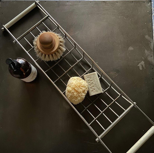 Heavy Edwardian Brass Bath Rack | Saltmill Vintage