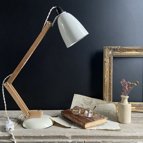 Genuine Off White 1950’s Mac Lamp | Saltmill Vintage
