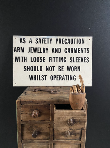 Vintage Safety Sign | Saltmill Vintage
