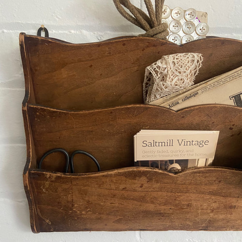 Wall Hung Paper/Stationery Rack | Saltmill Vintage