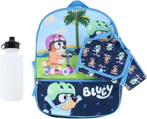 Bluey and Bingo Backpack with Lunch bag and Accessories Set | Hellolims