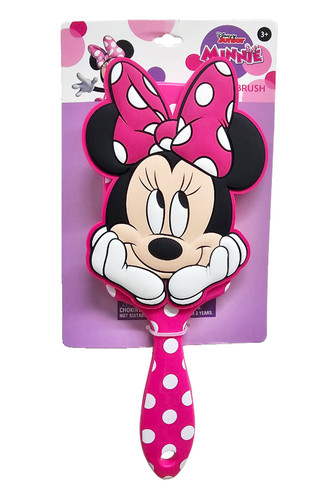 Minnie Mouse Moulded Paddle Hair Brush for Kids and Women | Hellolims
