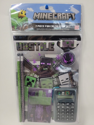 Minecraft 7 pc calculator set | Hellolims
