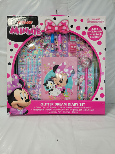 Mickey Minnie mouse Glitter dream diary set 15 inch | Hellolims
