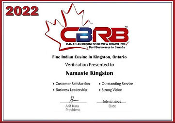 Fine Indian Cuisine with Modern Twist I Namaste Kingston I