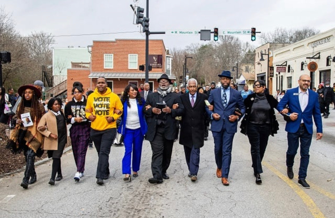 NAACP President Gerald Griggs gives keynote speech at Stone Mountain ...