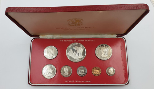 The Republic of Liberia 1978 Proof 8 Coin Set | Vaultix Collectables