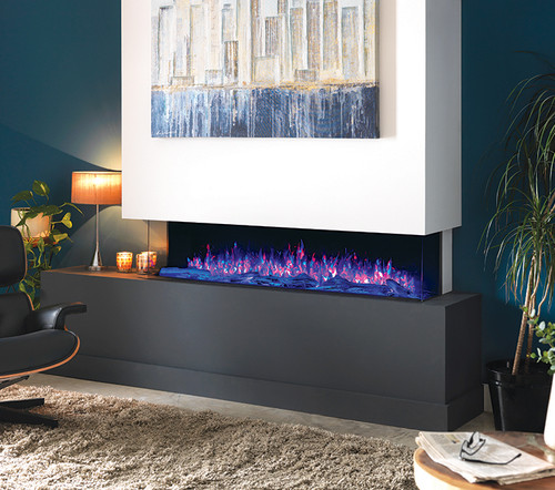 AF 1800 Widescreen Panoramic 3 sided Electric Fireplace | sensofireplaces
