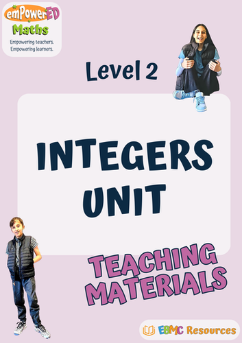 Integers Unit Level 2 | EBMC Resources