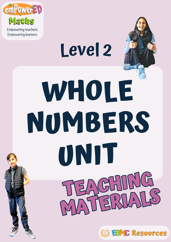 Whole Numbers Unit Level 2 | EBMC Resources
