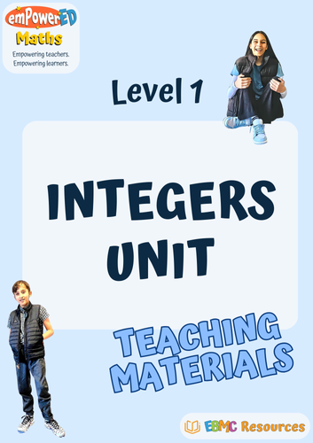 Integers Unit Level 1 | EBMC Resources