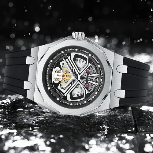 Pintime large dial openwork casual watch | Wonders Of Time