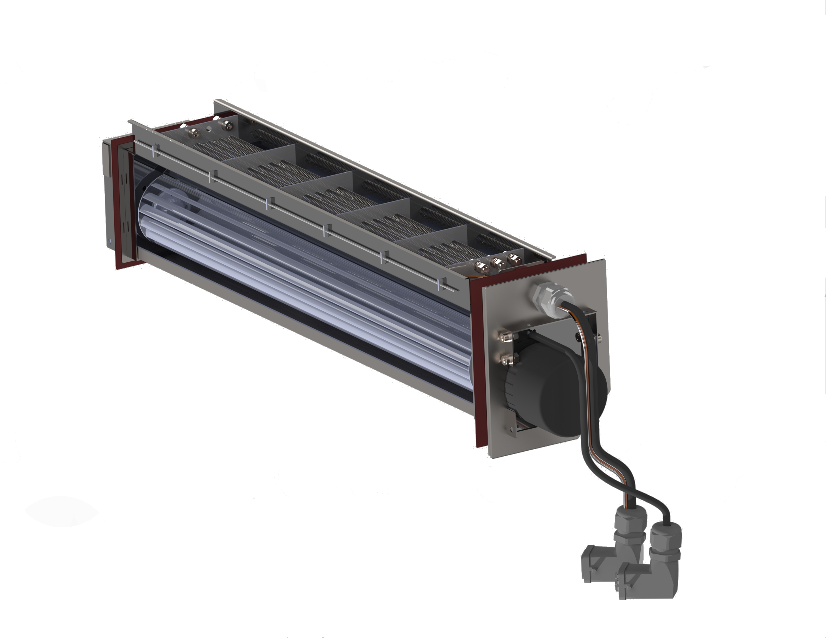 tunnel heater fan module