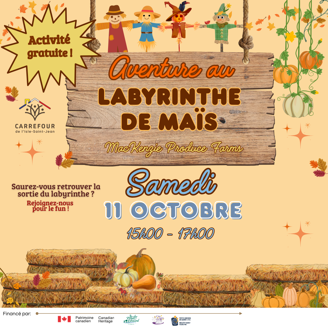 Aventure au Labyrinthe de Maïs | Carrefour de l'Isle-Saint-Jean