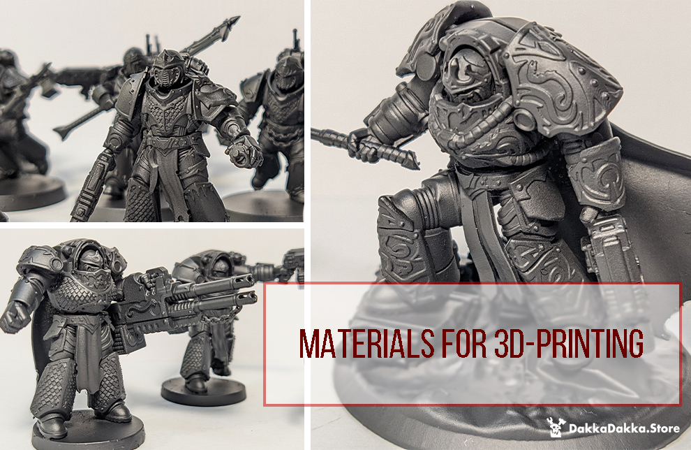 Overview of materials for making miniatures