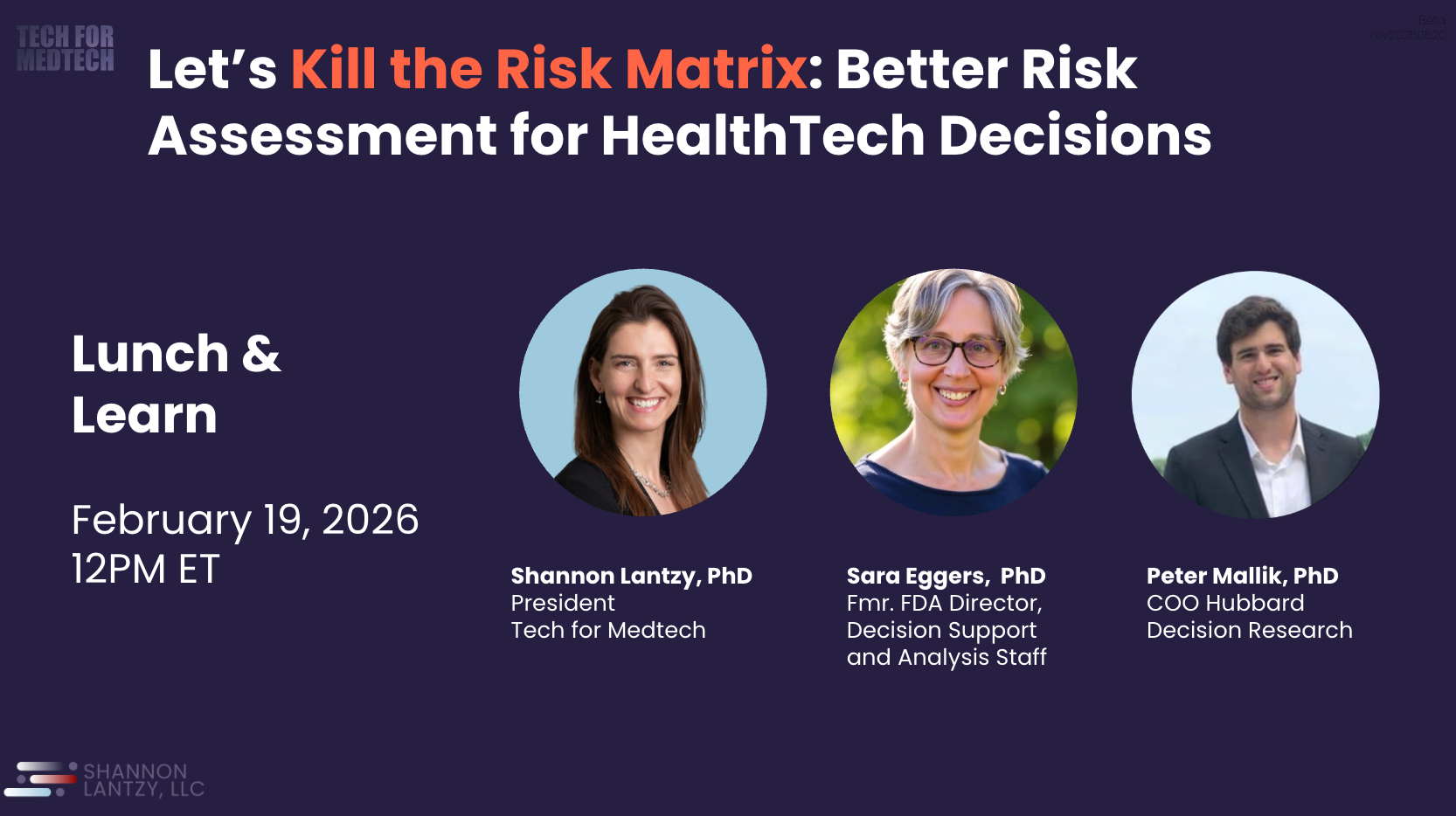 Let’s Kill the Risk Matrix: Better Risk Assessment for HealthTech ...