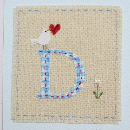 D Alphabet Card | H. D. Embroideries