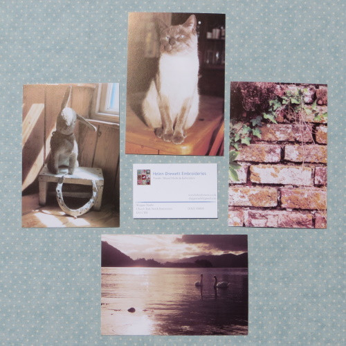 Set of Four Postcards | H. D. Embroideries