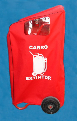 Funda impermeable de lona para extintores rodantes de 25 y 50 kilos ...