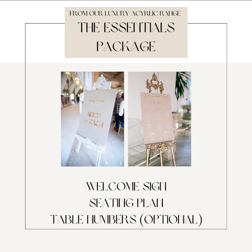 The ESSENTIALS Package - Custom Luxury Acrylic Package including ...