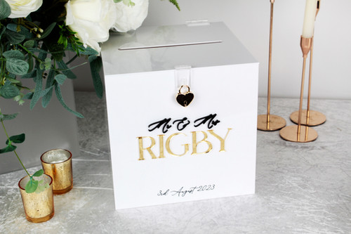 Card Box with Padlock | CC Designs